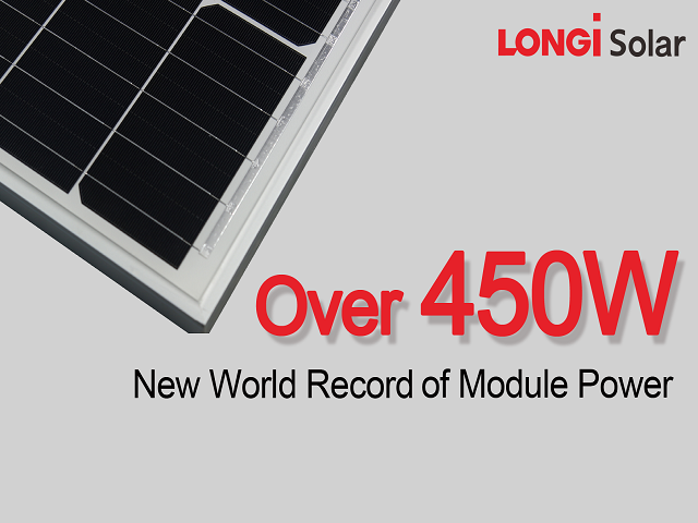 LONGi 72 Bifacial Half Cell Module Achieves World Record with 45